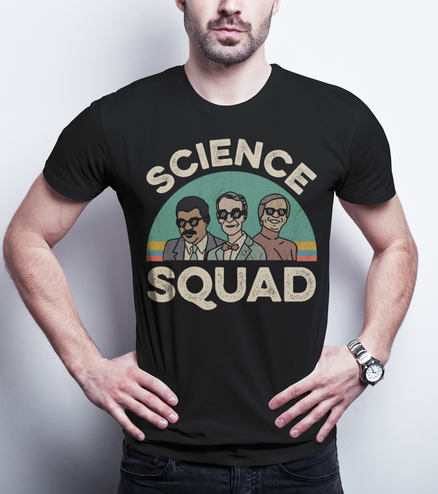 Science Squad Retro Style Trio T-Shirt