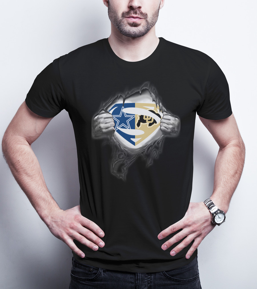 Cowboys Colorado Buffaloes Superman Logo Fusion T-Shirt