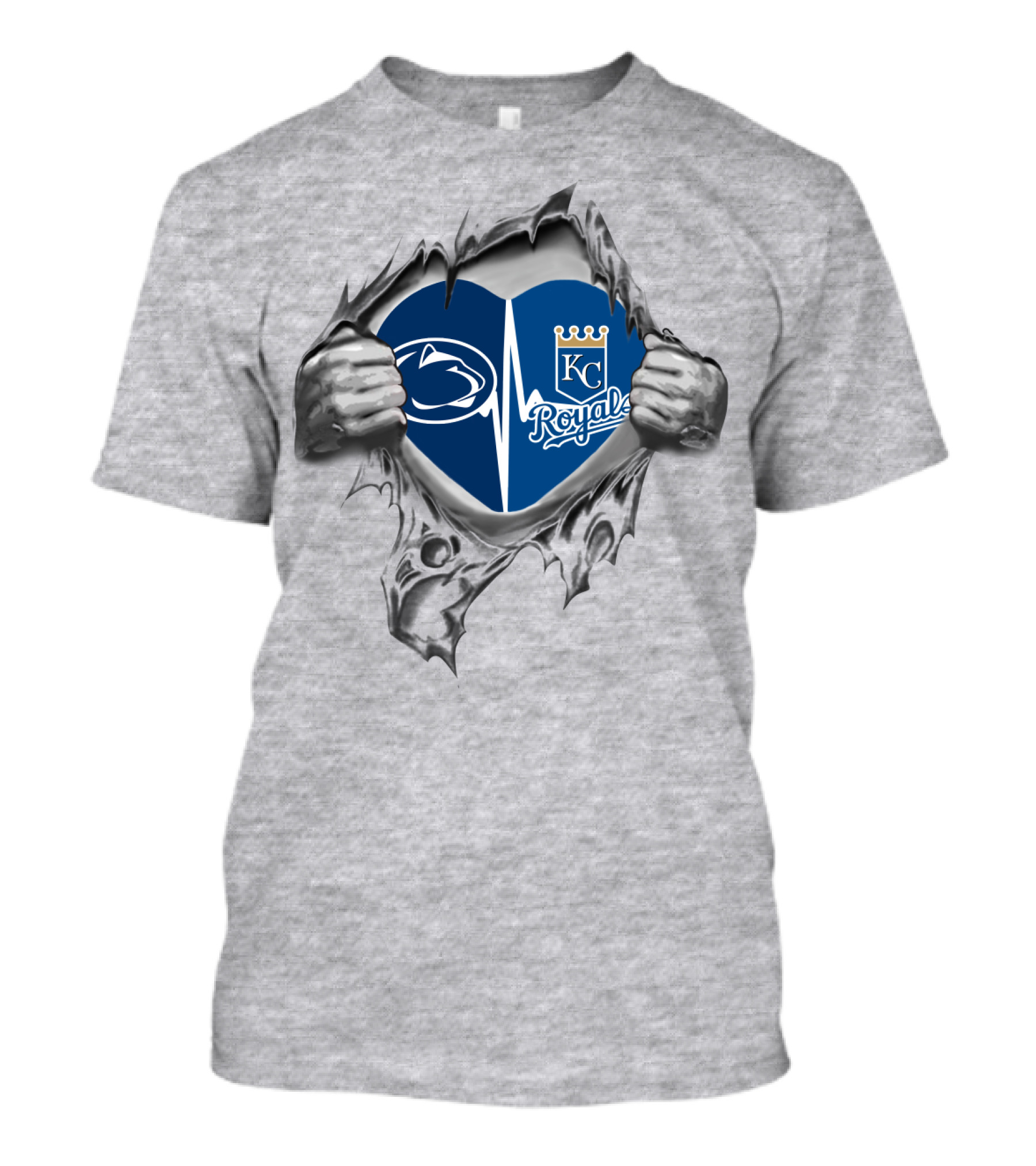 Kansas City Royals Penn State Heartbeat T-Shirt
