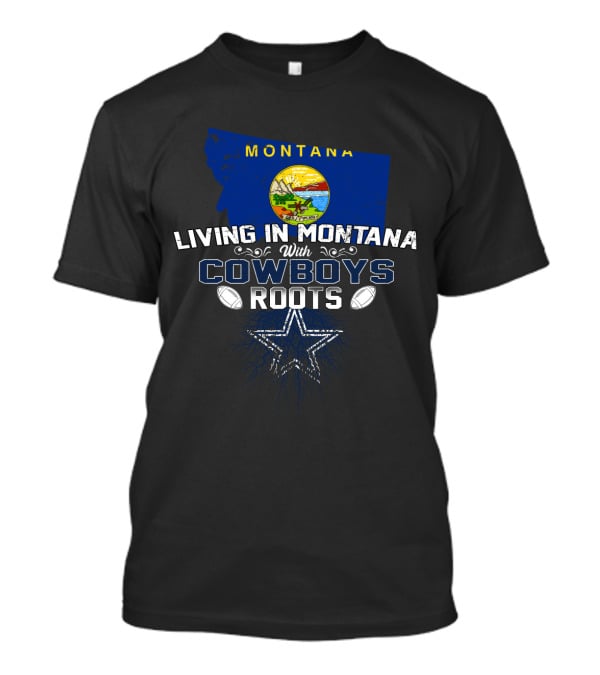 Montana Living With Cowboys Roots Star T-Shirt