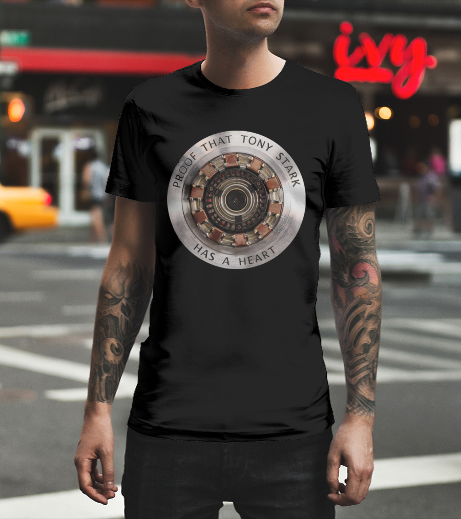 Proof That Tony Stark Has A Heart Arc Reactor T-Shirt
