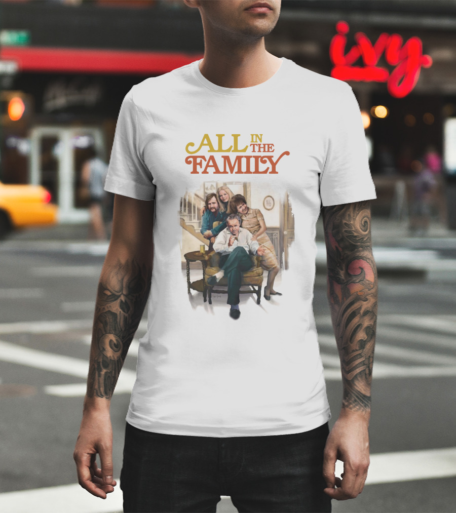 All In The Family Classic TV Sitcom Cast T-Shirt