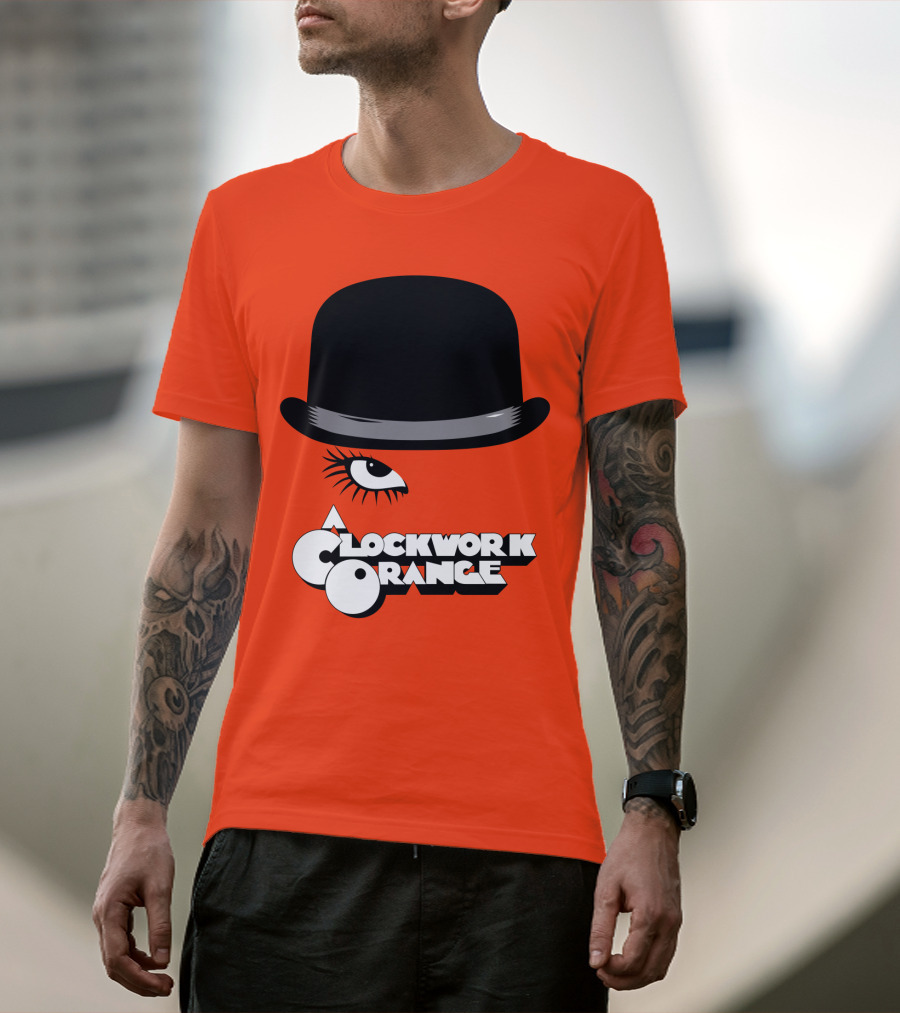 A Clockwork Orange Bowler Hat And Eyelash T-Shirt