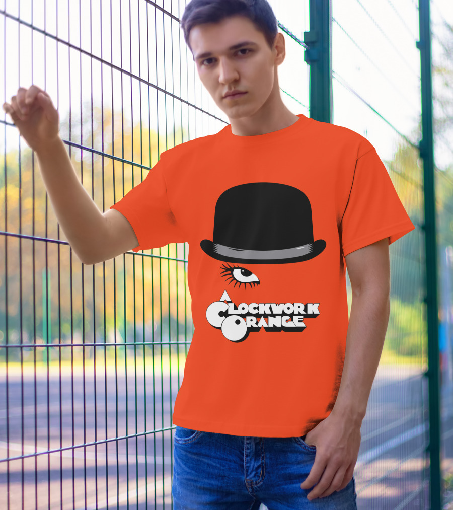 A Clockwork Orange Bowler Hat And Eyelash T-Shirt
