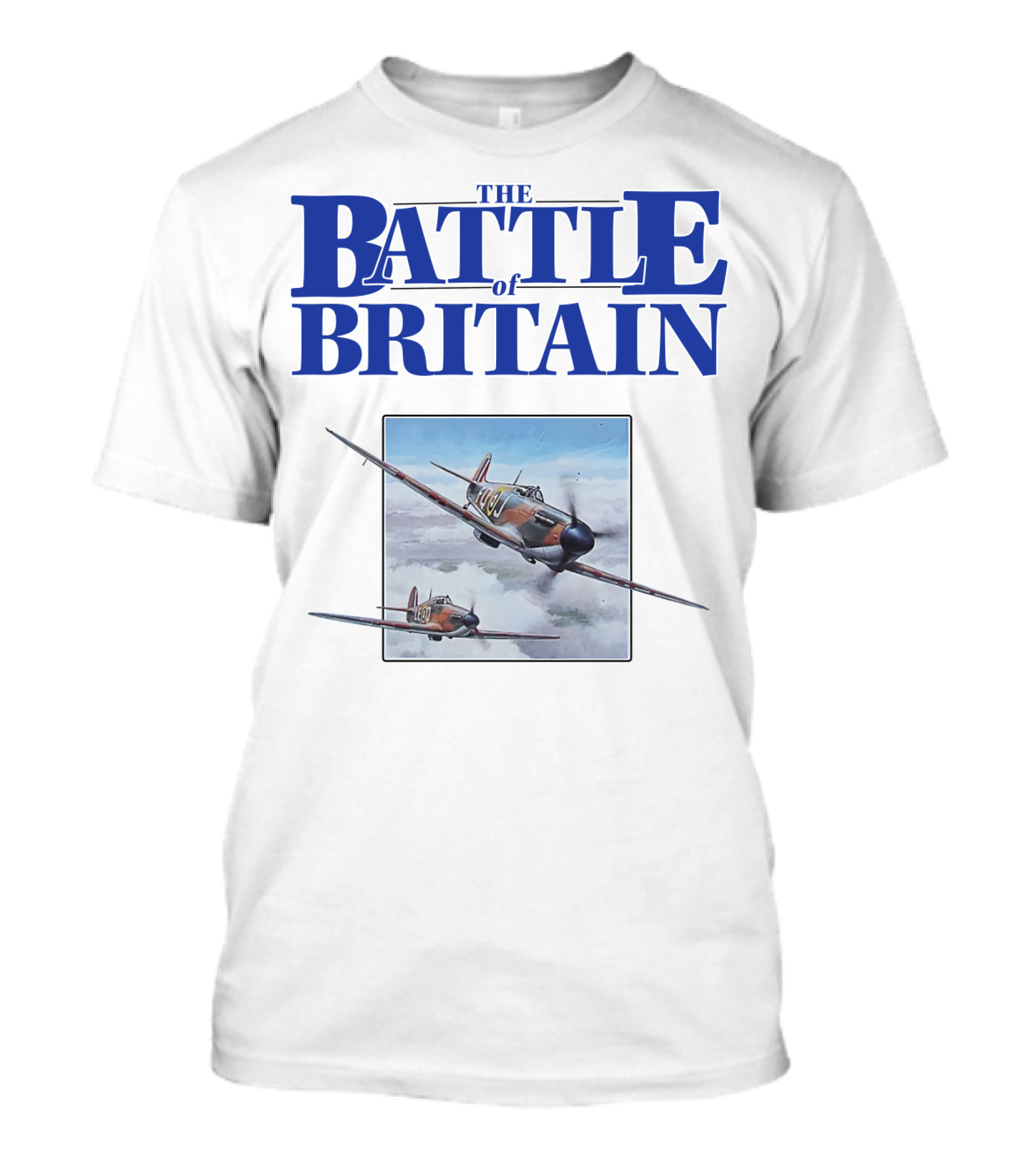 The Battle Of Britain Fighter Aircraft Iconic WWII Scene T-Shirt