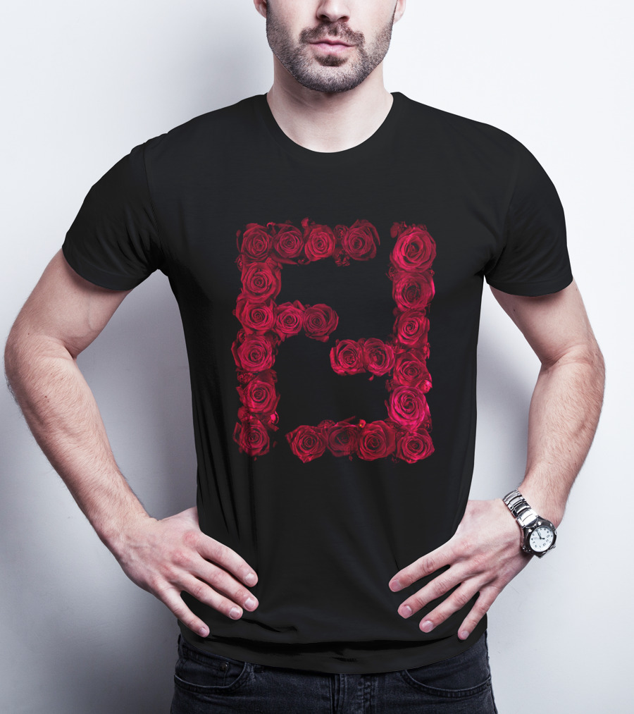 FD Red Roses Block Letters T-Shirt