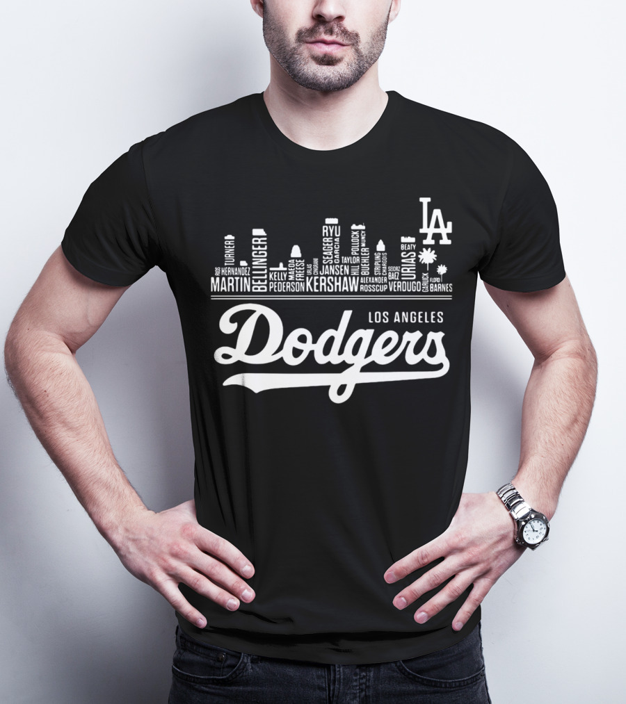 Los Angeles Dodgers Kershaw Bellinger Ramirez Pederson Seager Jansen Ryu Hernandez Urias Stripling Verdugo Taylor Martinez T-Shirt