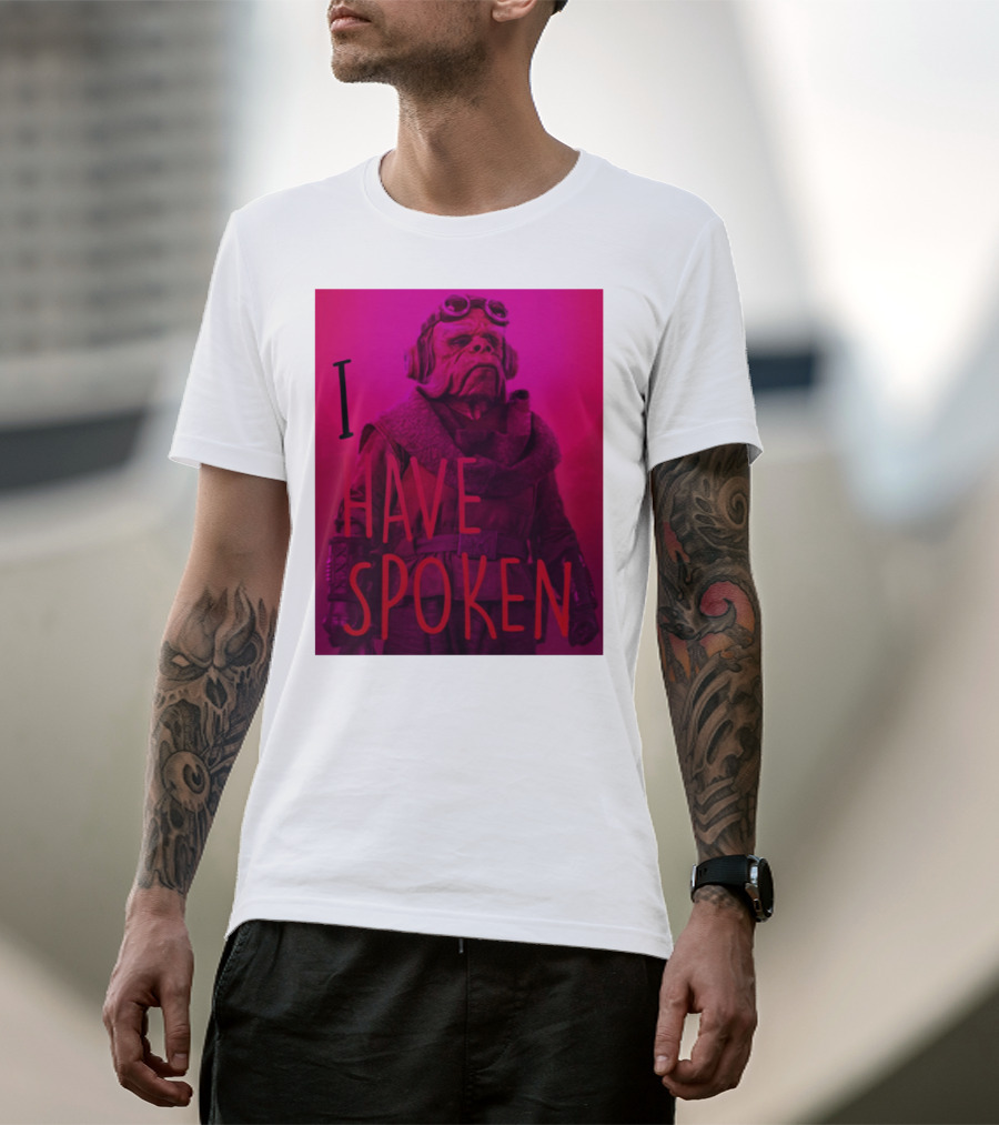 The Mandalorian Kuiil Portrait I Have Spoken T-Shirt