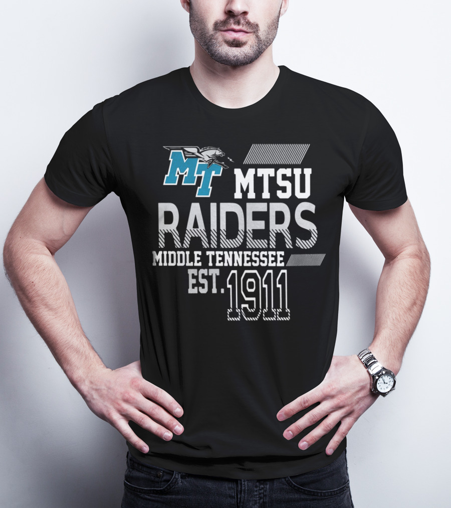MTSU Raiders Middle Tennessee MT EST1911 T-Shirt