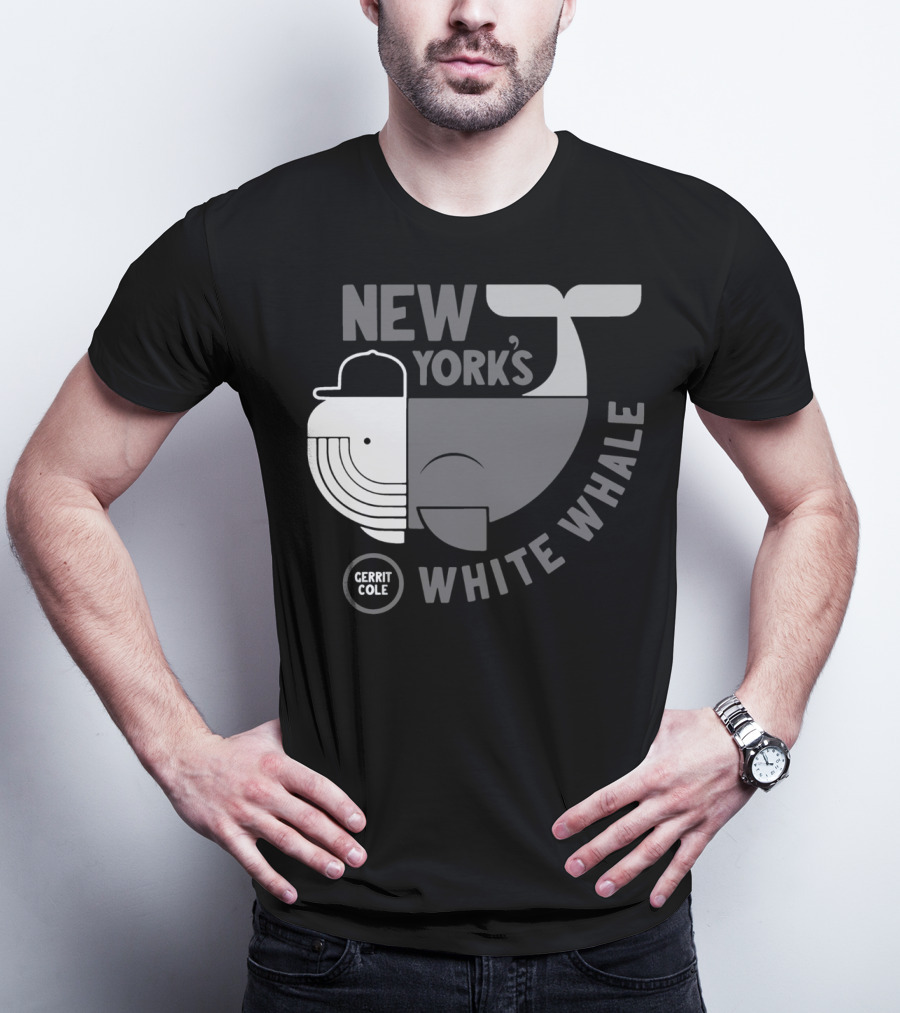 New York's Gerrit Cole White Whale Baseball T-Shirt