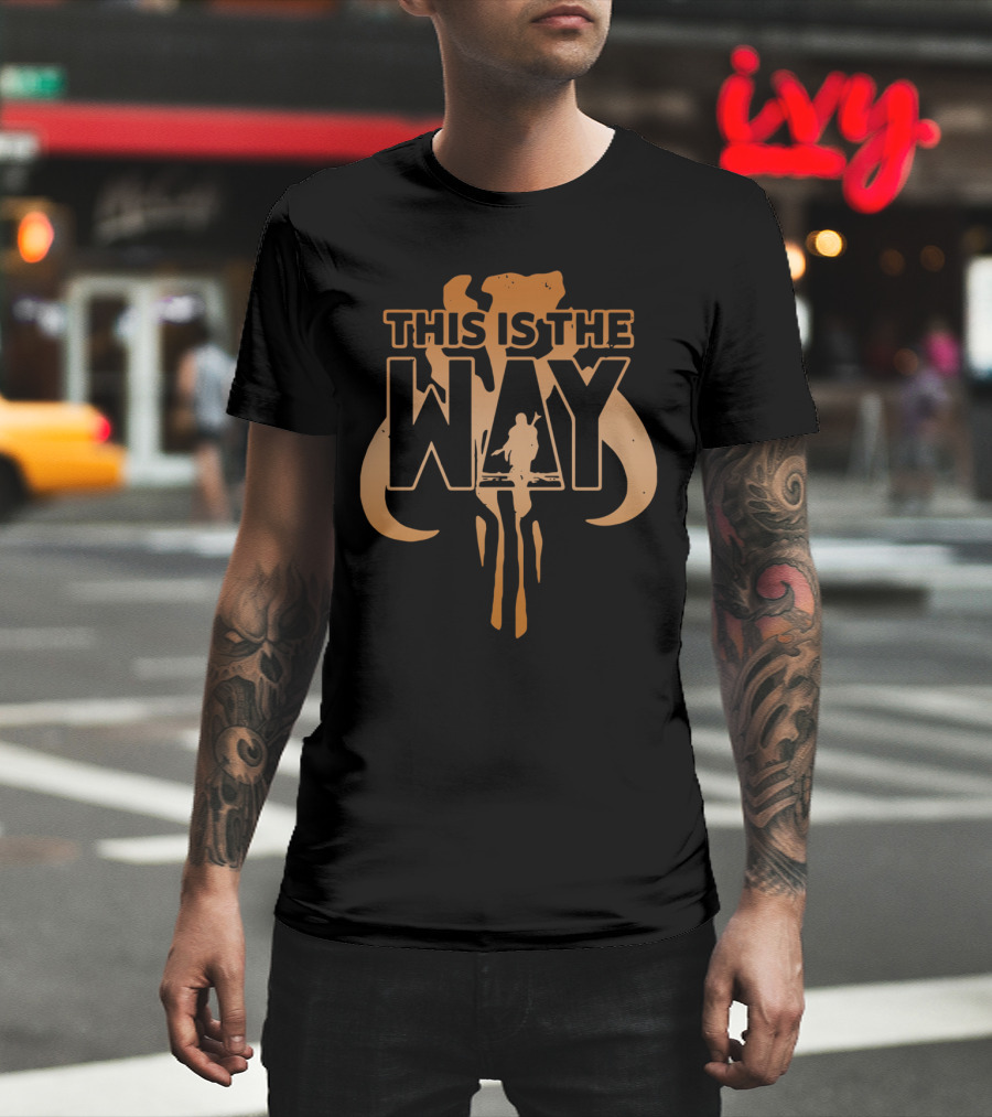 This Is The Way Mandalorian Mythosaur Skull T-Shirt