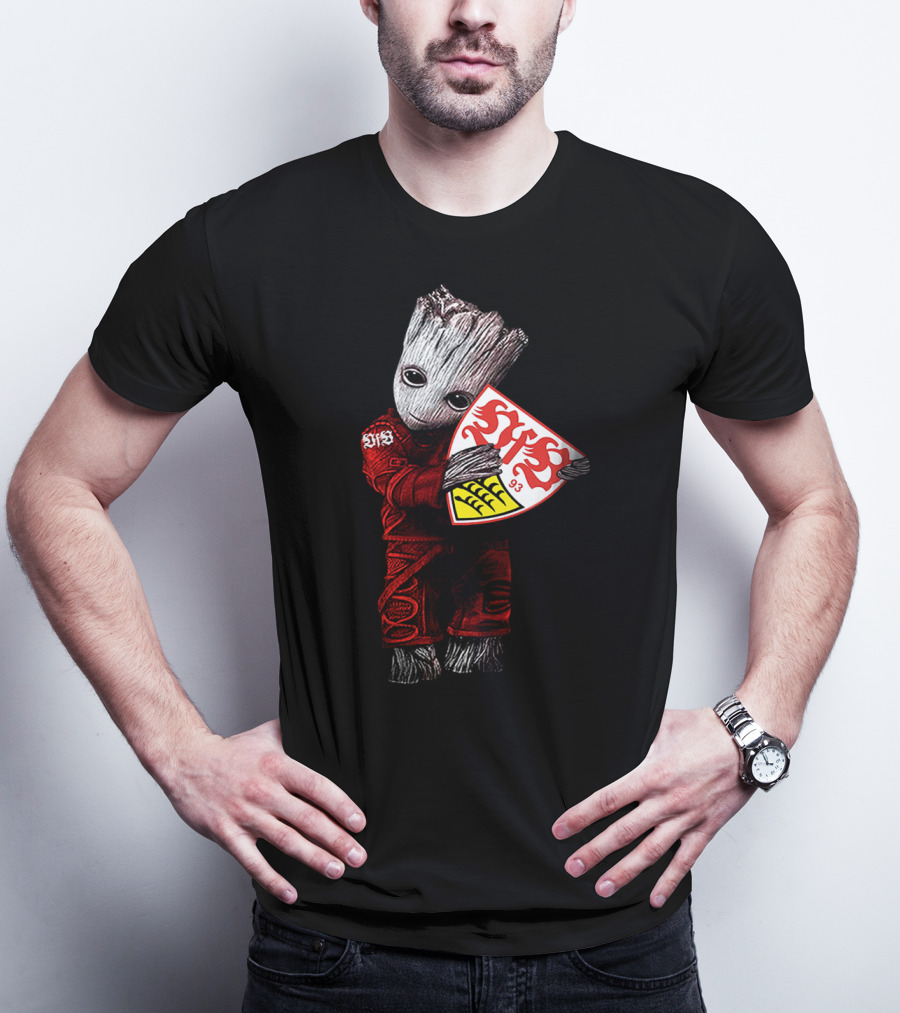 Baby Groot Hugging VfB Stuttgart T-Shirt