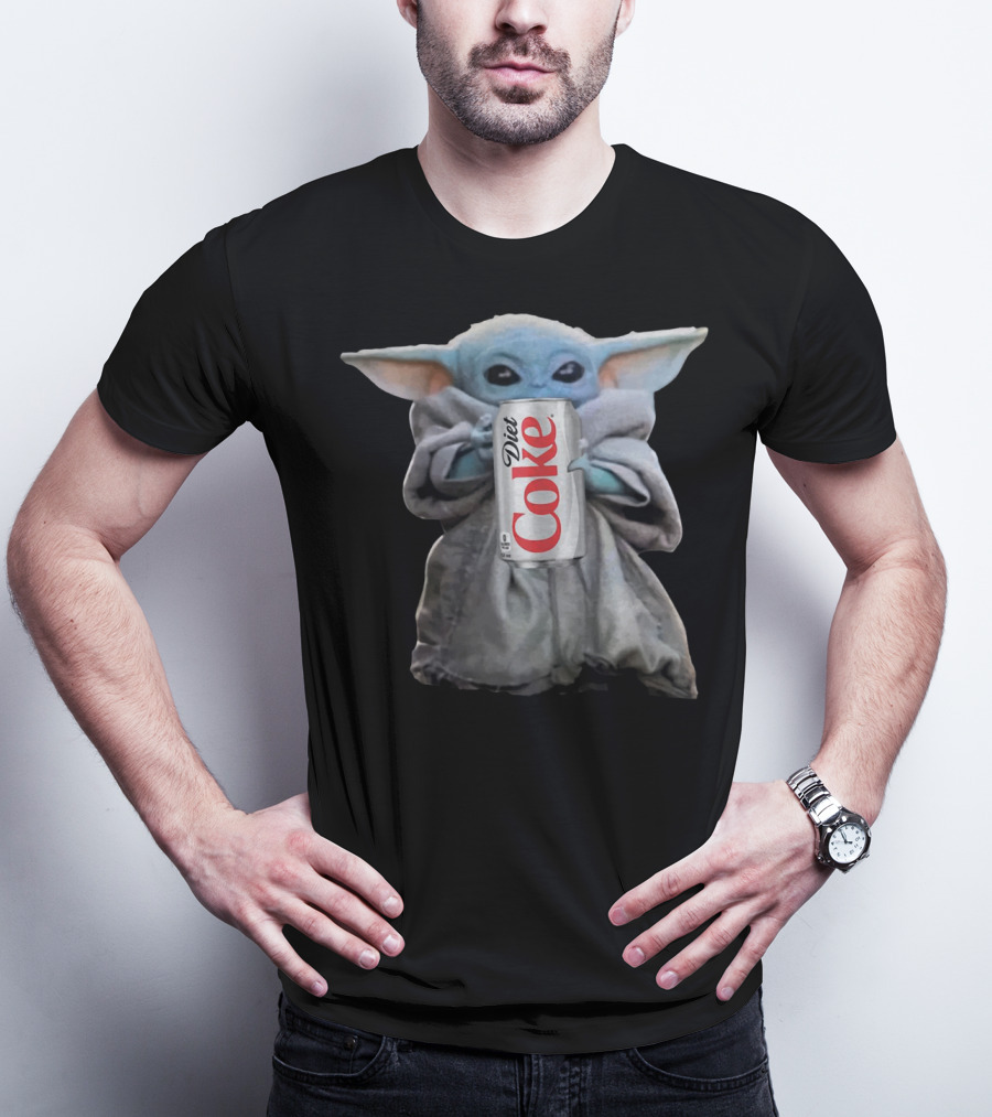 Baby Yoda Holding Diet Coke Can T-Shirt