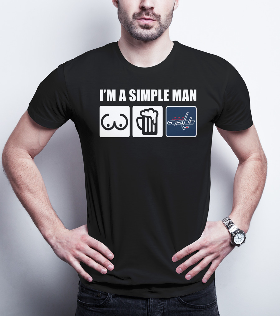 I'm A Simple Man Beer Capitals Logo Icons T-Shirt