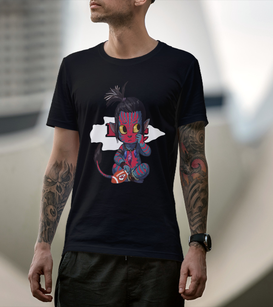 AVATAR CHIEFS Kansas City Football Logo Hybrid T-Shirt