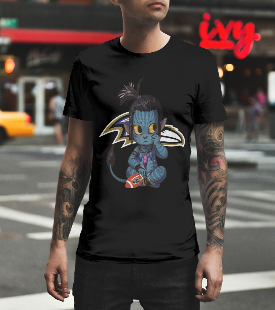 Avatar Ravens Football Character T-Shirt