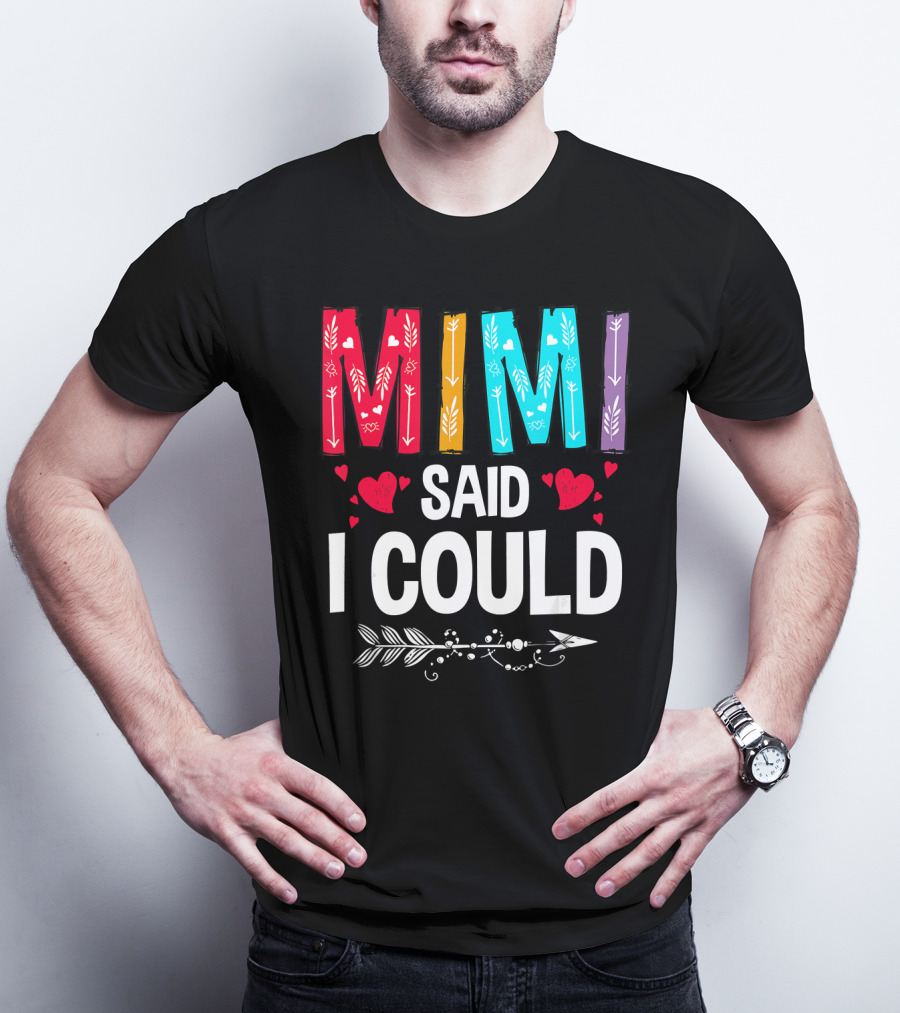 Mimi Said I Could Colorful Arrow Hearts T-Shirt