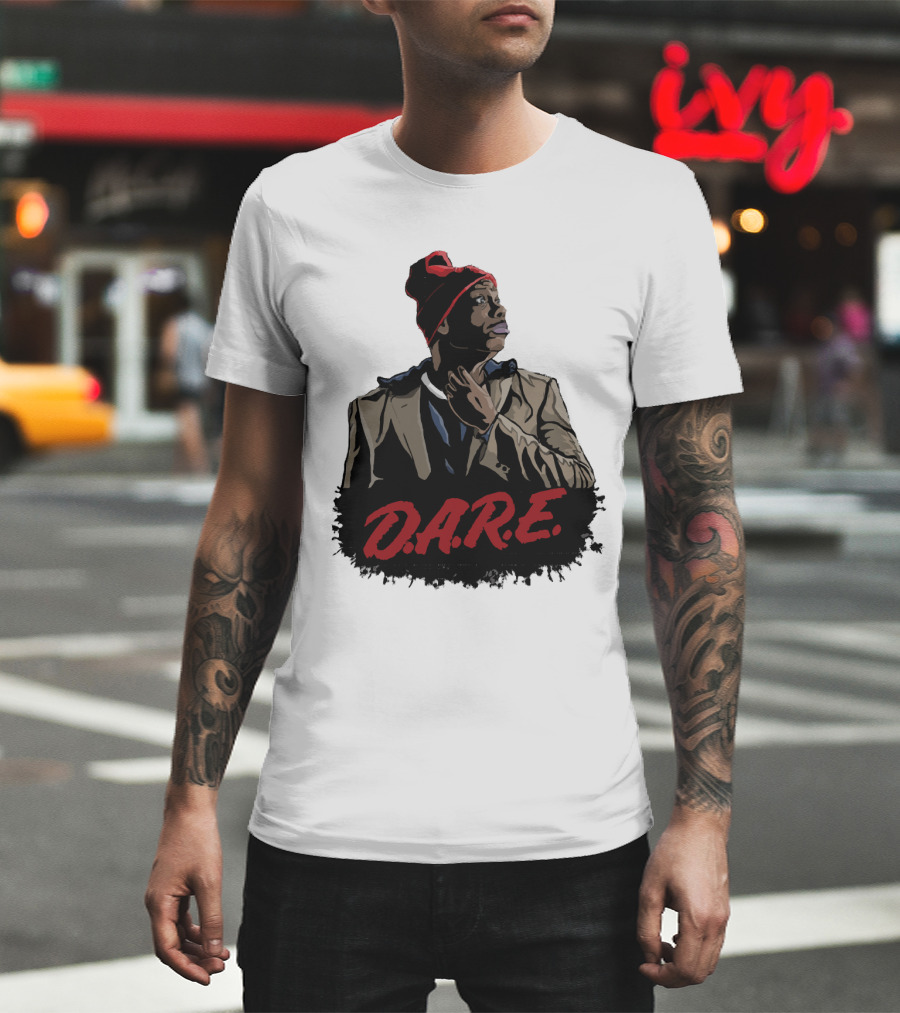 D.A.R.E Iconic Style Streetwear Beanie And Jacket T-Shirt