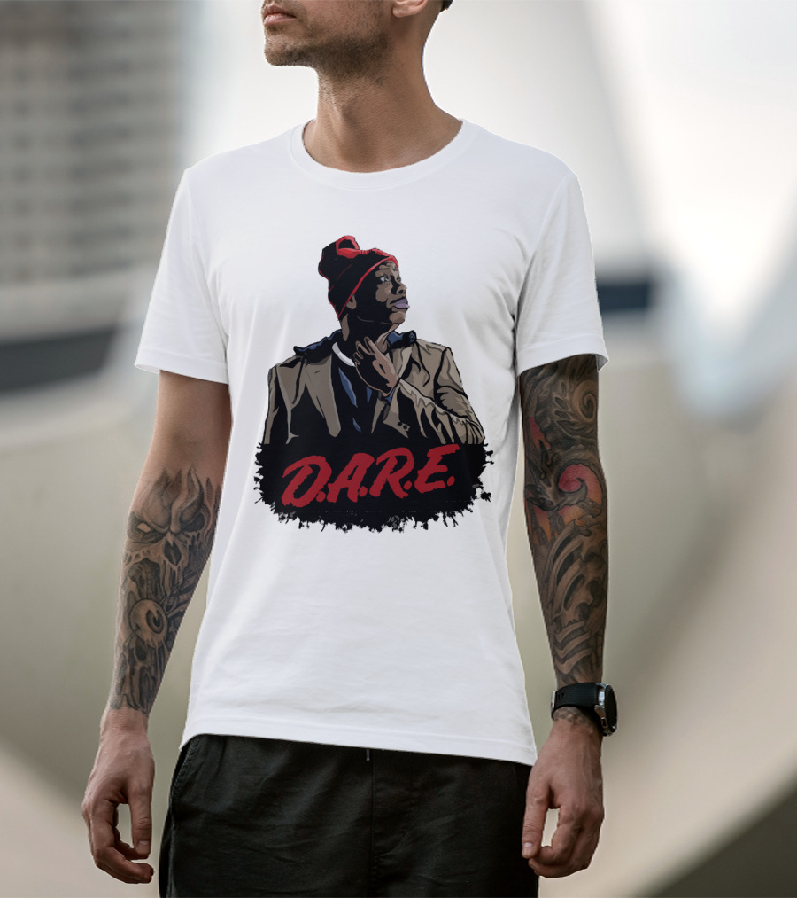 D.A.R.E Iconic Style Streetwear Beanie And Jacket T-Shirt