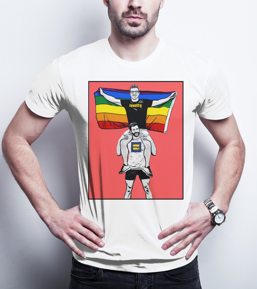 Equality Pride Flag Human Rights Campaign T-Shirt