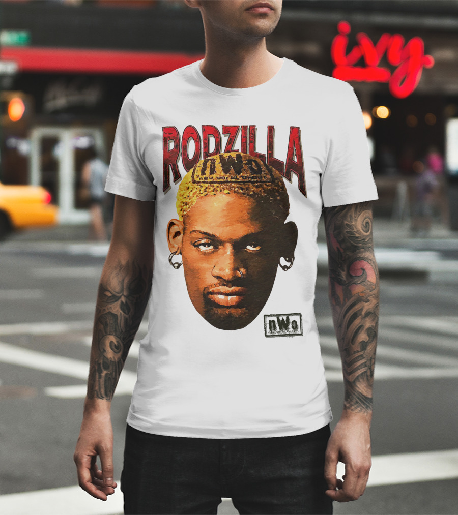 Dennis Rodman Rodzilla NWo Wrestling Legend The Worm T-Shirt