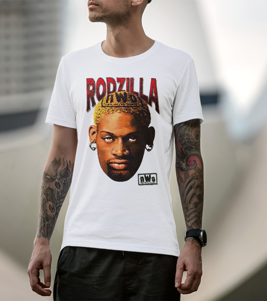 Dennis Rodman Rodzilla NWo Wrestling Legend The Worm T-Shirt