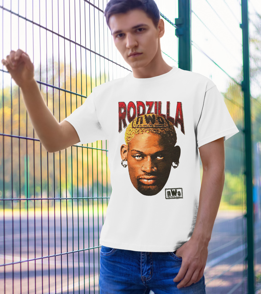 Dennis Rodman Rodzilla NWo Wrestling Legend The Worm T-Shirt