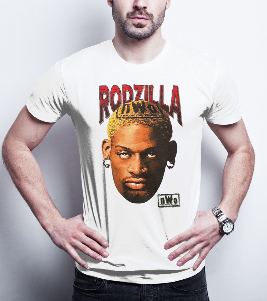 Dennis Rodman Rodzilla NWo Wrestling Legend The Worm T-Shirt