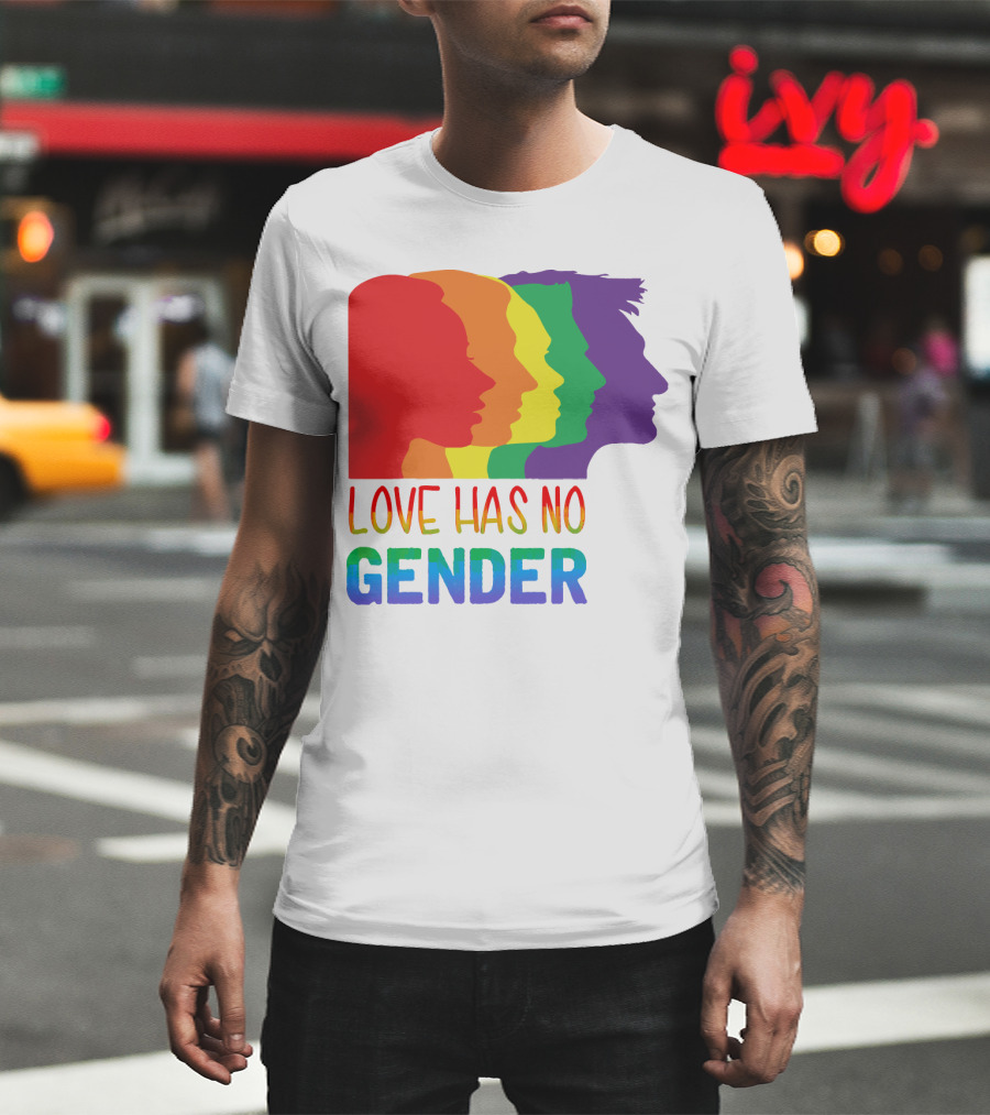 LOVE HAS NO GENDER Unconditional Love Multicolor T-Shirt