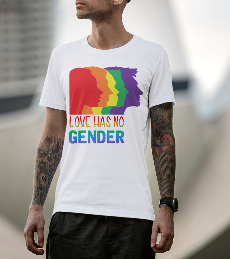 LOVE HAS NO GENDER Unconditional Love Multicolor T-Shirt