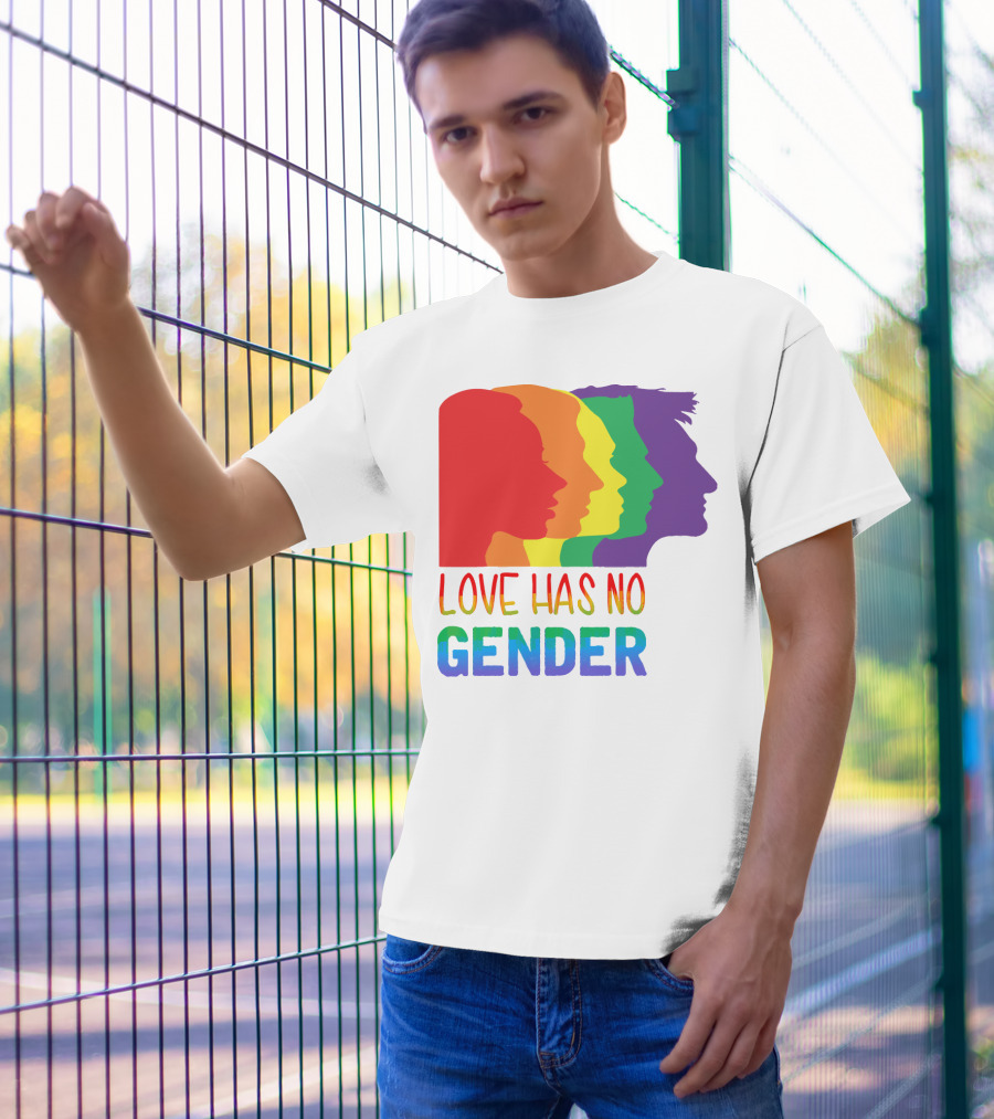 LOVE HAS NO GENDER Unconditional Love Multicolor T-Shirt