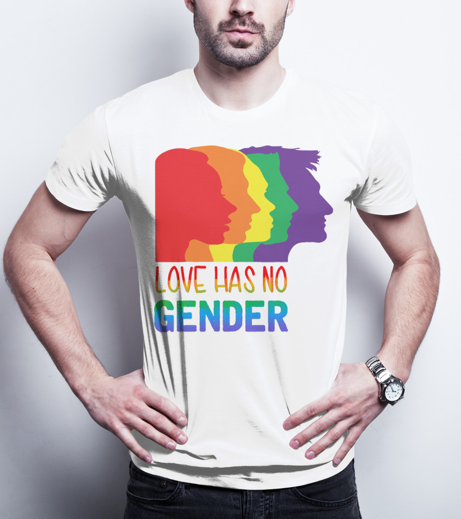 LOVE HAS NO GENDER Unconditional Love Multicolor T-Shirt