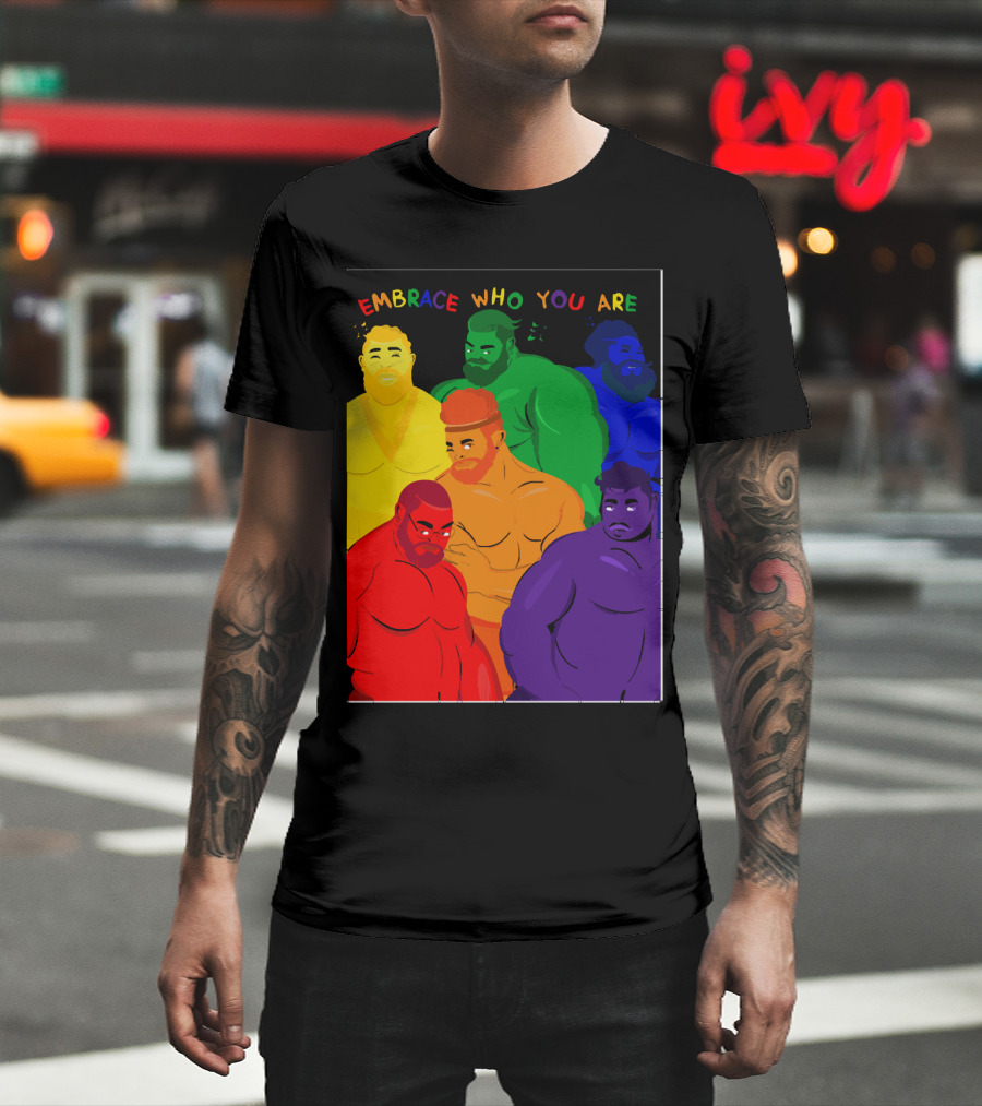 EMBRACE WHO YOU ARE Rainbow Body Diversity T-Shirt