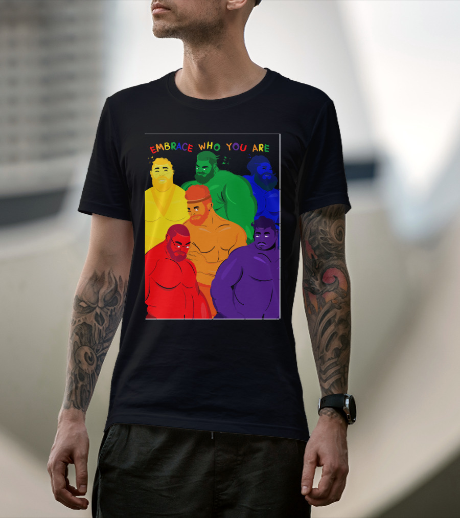 EMBRACE WHO YOU ARE Rainbow Body Diversity T-Shirt