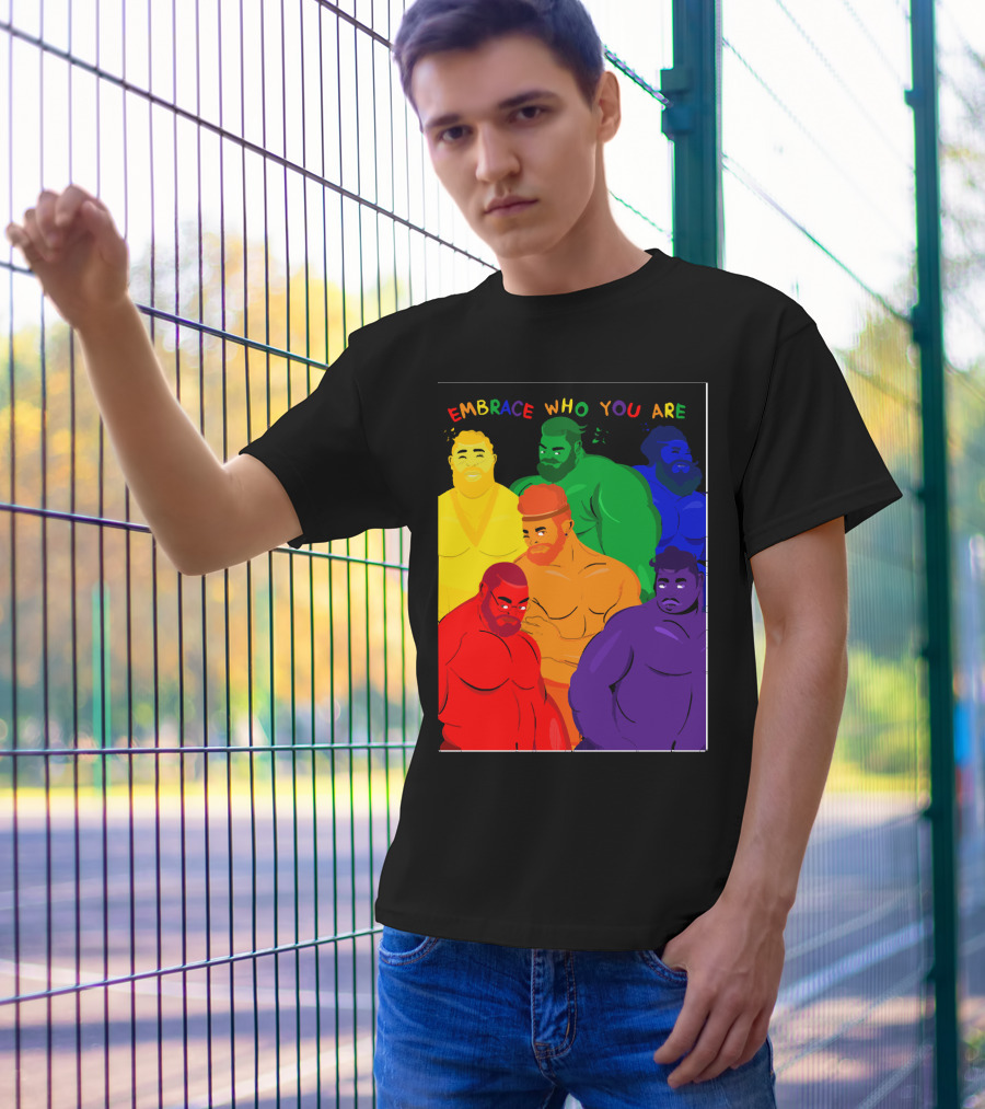 EMBRACE WHO YOU ARE Rainbow Body Diversity T-Shirt