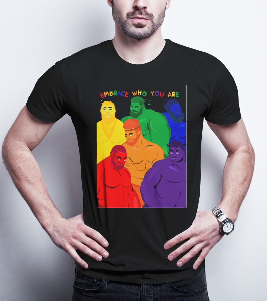 EMBRACE WHO YOU ARE Rainbow Body Diversity T-Shirt