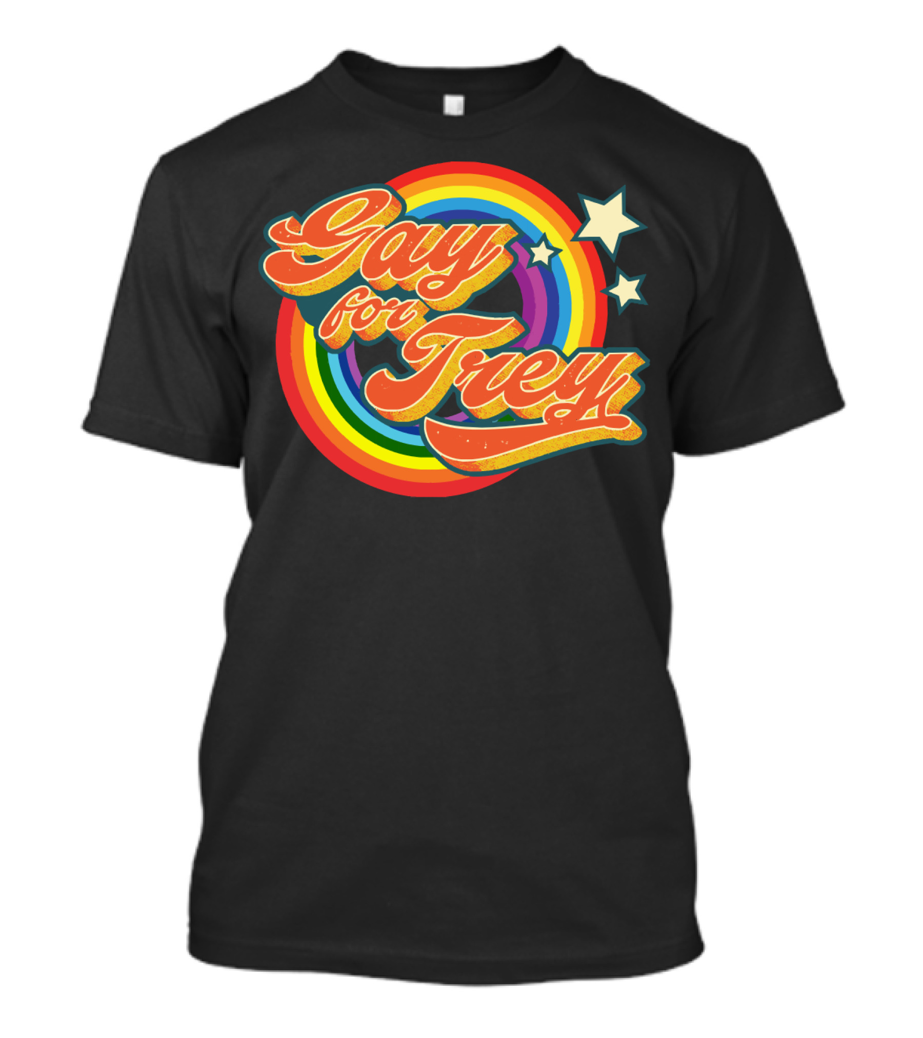 Gay For Trey Phish Rainbow Stars T-Shirt