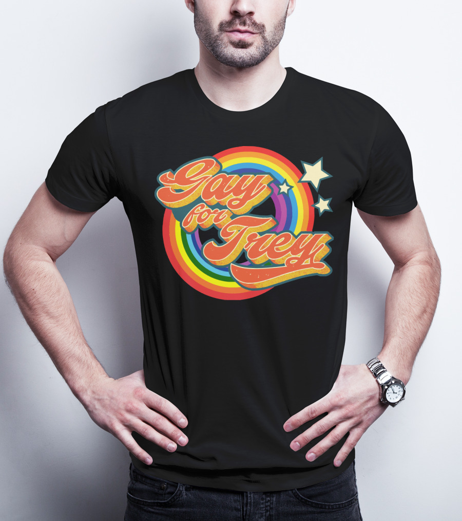 Gay For Trey Phish Rainbow Stars T-Shirt