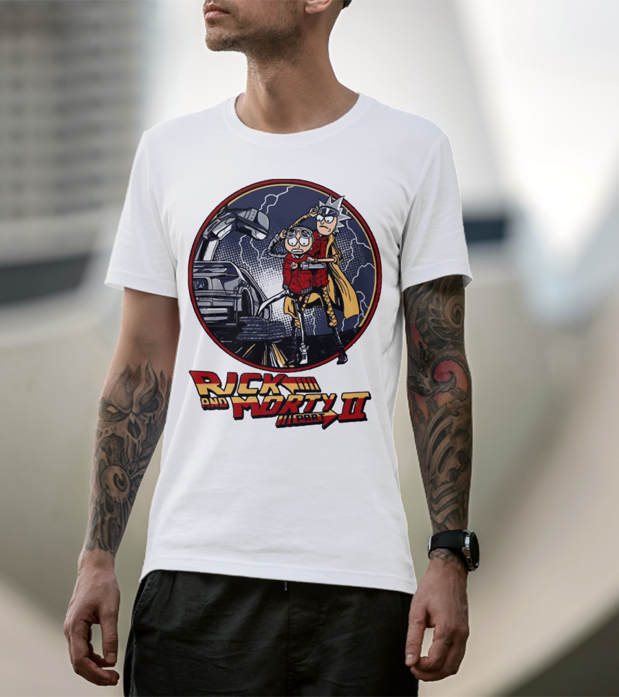 Rick And Morty Part II Back To The Future T-Shirt