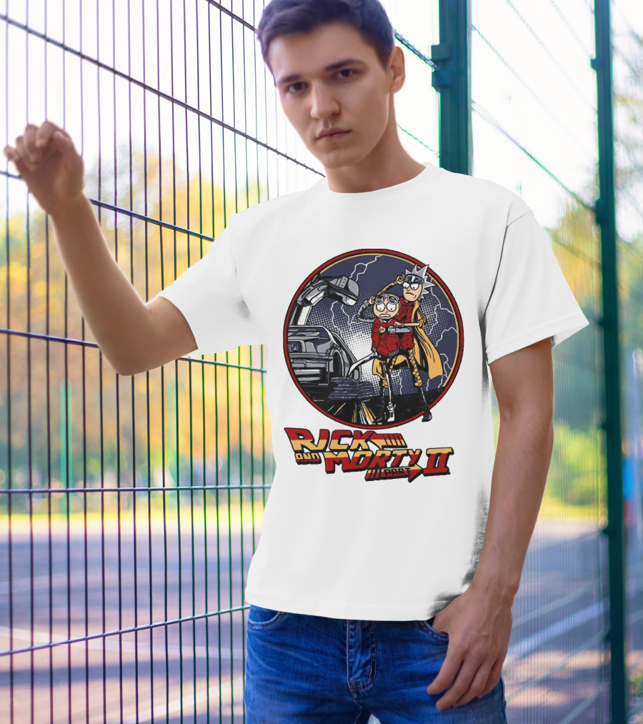 Rick And Morty Part II Back To The Future T-Shirt