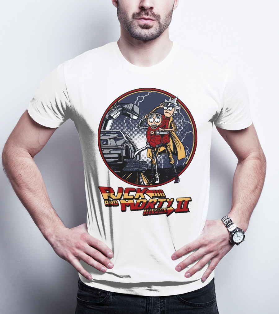 Rick And Morty Part II Back To The Future T-Shirt