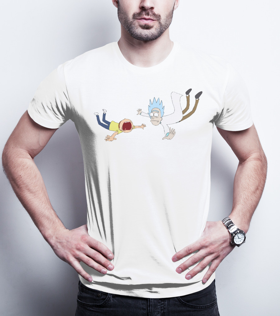Rick And Morty Falling Adventure T-Shirt