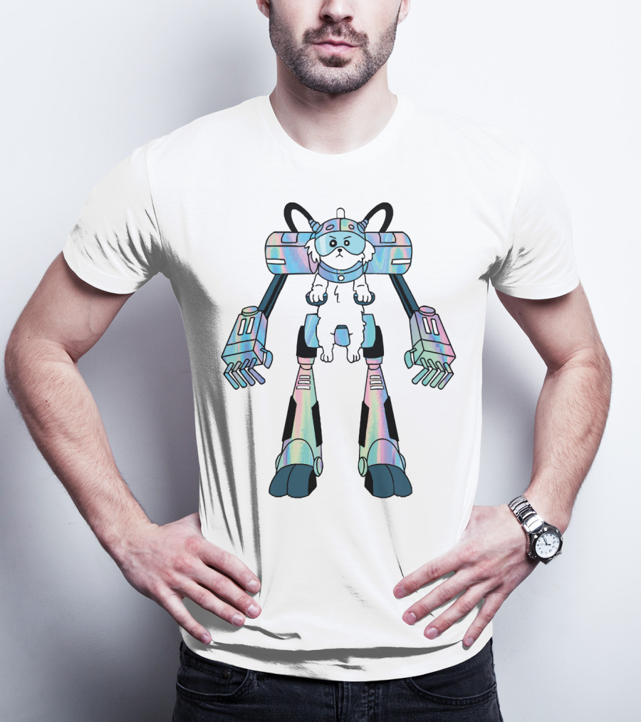 Rick And Morty Cybernetic Dog Mech Snuffles T-Shirt