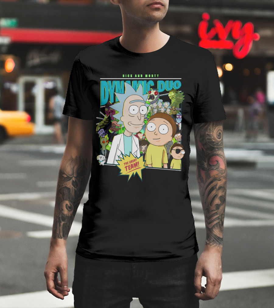Rick And Morty Dynamic Duo The Great Team T-Shirt