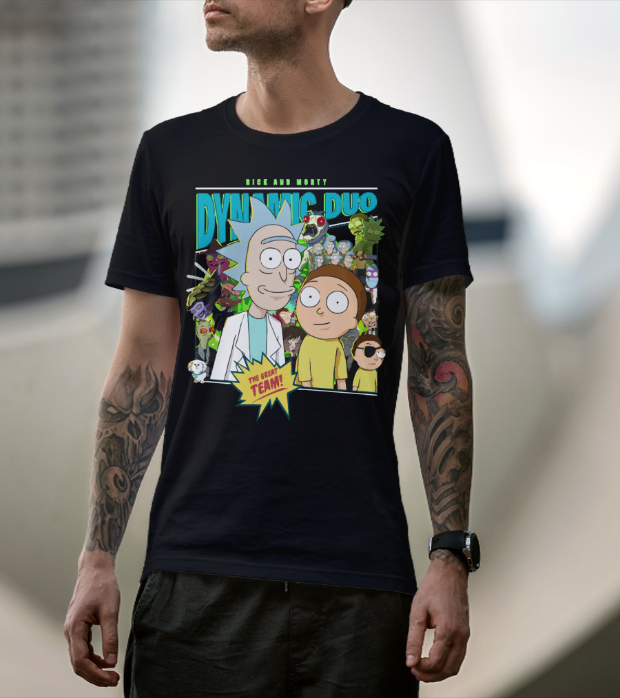 Rick And Morty Dynamic Duo The Great Team T-Shirt