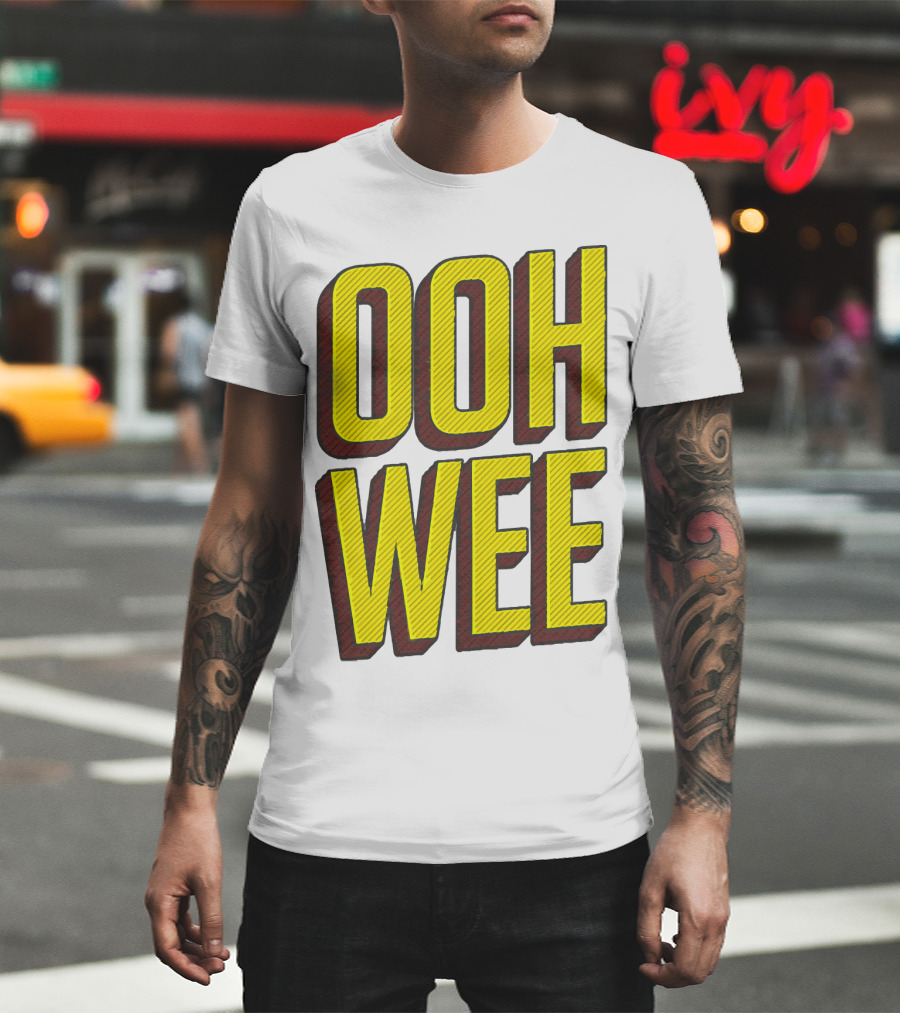 OOH WEE Mr. Poopy Butthole Bold Yellow Comic T-Shirt