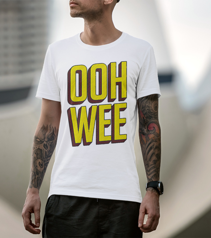 OOH WEE Mr. Poopy Butthole Bold Yellow Comic T-Shirt