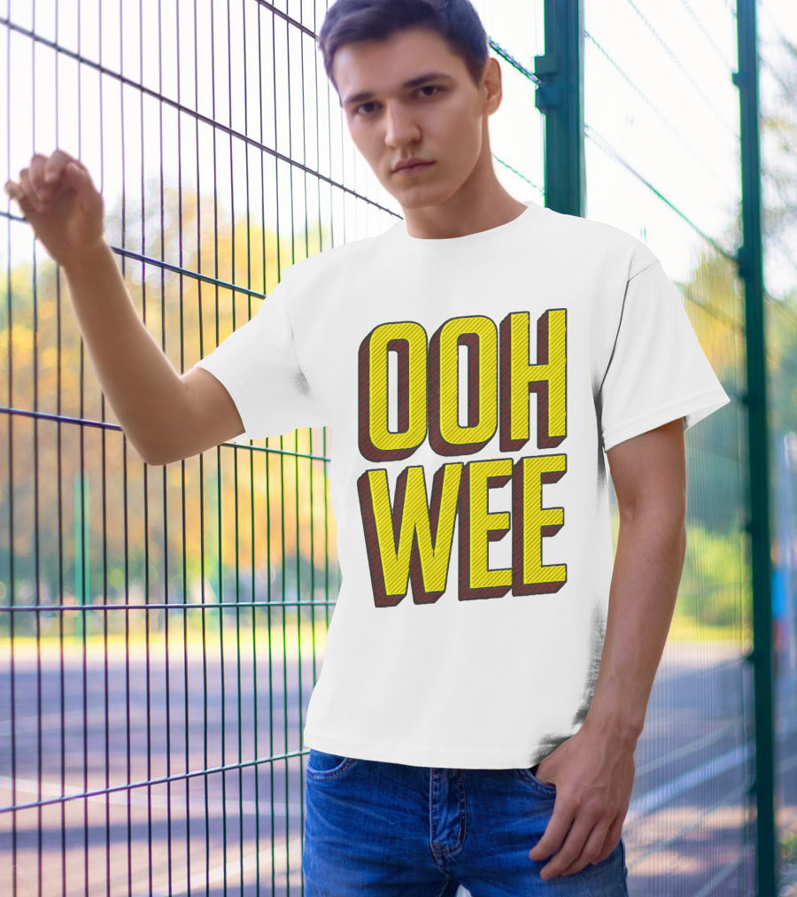 OOH WEE Mr. Poopy Butthole Bold Yellow Comic T-Shirt