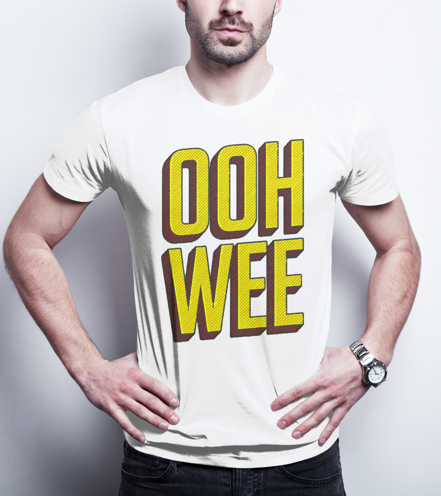 OOH WEE Mr. Poopy Butthole Bold Yellow Comic T-Shirt