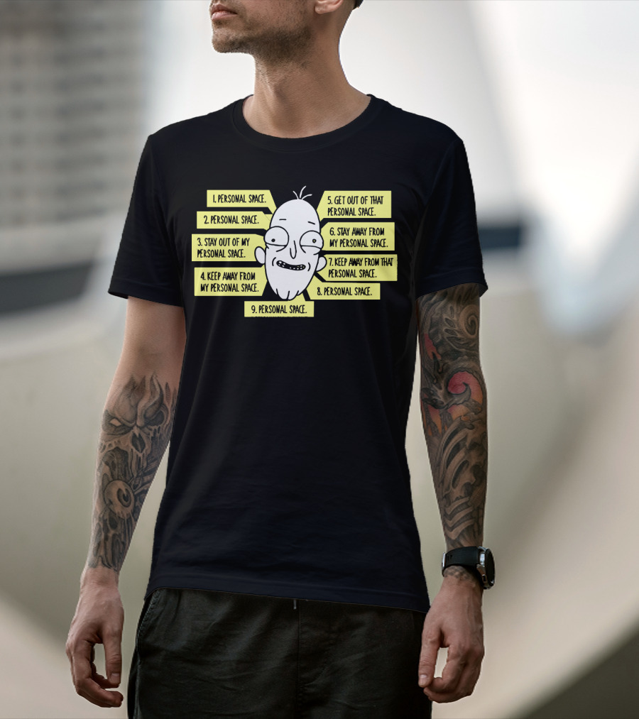 Phillip Jacobs Personal Space Quotes Numbered List T-Shirt